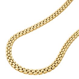 Fossil Damen Gliederkette "Schmuck Geschenk Edelstahl ARDEN", Edelstahl, L: 45,5 B: 6mm, gold, Edelstahl, B:6mm, Halsketten