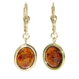 OSTSEE-SCHMUCK Damen Paar Ohrh&auml;nger "- Janine - Gold 333/000 - Bernstein", Gelbgold 333, gold, Gelbgold 333, Ohrringe