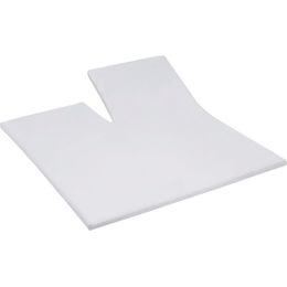 Spannbettlaken Cinderella, B:180cm L:200cm, grau, Satin, Obermaterial: 100% Baumwolle, Bettlaken, "Satin Split Sundays", f&uuml;r Topper bis 15 cm H&ouml;he