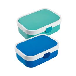 Mepal Lunchbox "Brotdosen mit Einsatz Campus 700 ml 2er Set", blau, Lebensmittelaufbewahrungsbehälter