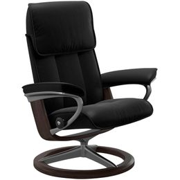 Relaxsessel stressless, B:93cm H:103cm T:79cm, schwarz, Leder BATICK: BATICK ist ein leicht korrigiertes, durchgef&auml;rbtes und genarbtes M&ouml;belleder,