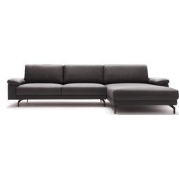 Ecksofa, B:274cm H:95cm T:178cm, grau, CREATION BY ROLF BENZ, Wohnzimmer, Sofas, "CR.450 elegantes Designsofa mit hohem Sitzkomfort"