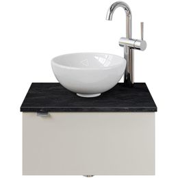 Waschtisch SAPHIR, B:51cm H:39,8cm T:35cm, beige, Badezimmer, Waschtische, "Serie 6915 Waschschale mit Unterschrank f&uuml;r G&auml;stebad, G&auml;ste WC", 51 cm