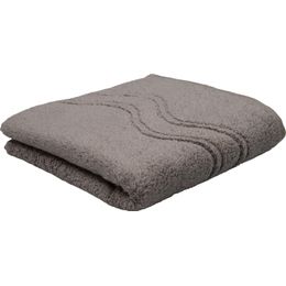 Duschtuch Ross, B:75cm L:140cm, grau, Frottier, Baumwolle, Handt&uuml;cher, "Cashmere feeling", 100% Baumwolle, mit Wellen-Bord&uuml;re, gro&szlig;e Farbauswahl