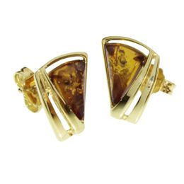 OSTSEE-SCHMUCK Damen Paar Ohrstecker "OSTSEE-SCHMUCK Ohrstecker Ilga Ohrstecker Ilga", 13 x 10mm, Gelbgold 333, gelb, Gelbgold 333, Ohrringe