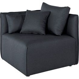 Sofa-Eckelement OTTO HOME, B:90cm H:74cm T:90cm, grau, Samtoptik (100% Polyester);Struktur (100% Polypropylene);Luxus-Microfaser Lederoptik (100%