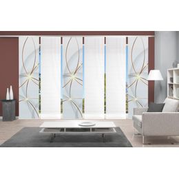 Schiebegardine Vision S, B:60cm H:260cm, rot, Polyester, Gardinen, "BLINKI", DIGITALDRUCK