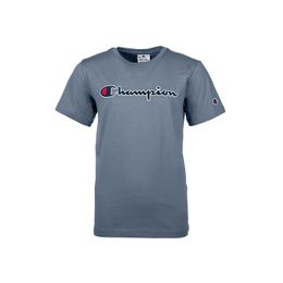 Champion Jungen T-Shirt "T-Shirt 1er Pack", blau, Gr. XS, Obermaterial: 100% Baumwolle CO., Shirts