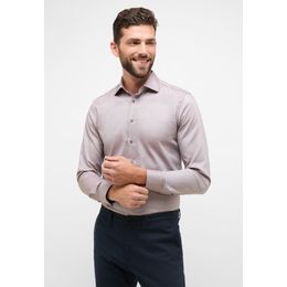 Eterna Herren Langarmhemd "SLIM FIT"braun, Gr. 40, 100% cotton, Hemden, NON IRON (b&uuml;gelfrei)