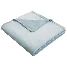 Wohndecke my home, B:130cm L:180cm, blau, Kunstfaser, Wohndecken, "Jil", aus super weichem Kuschelfleece, Kuscheldecke, Premium Qualit&auml;t