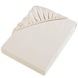 M&ouml;ve Bettlaken M&Ouml;VE, B:200cm L:200cm, beige, Satin, Obermaterial: 100% Baumwolle, Bettlaken, "M&ouml;ve Spannbettlaken Collection", passend zur M&ouml;ve Serie