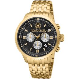 Roberto Cavalli Herren Quarzuhr "Men", gold, Armbanduhren, Armbanduhr, Herrenuhr, analog