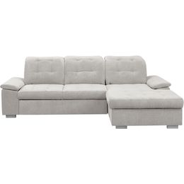 Ecksofa WERK2, B:264cm H:105cm T:170cm, beige, 92% Polyester, 8% Nylon, Wohnzimmer, Sofas, "Carmen, mit Bettfunktion & Bettkasten, optional