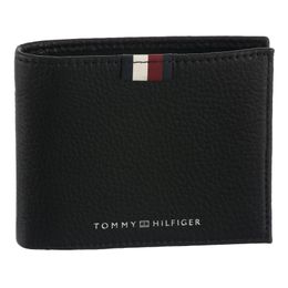 Tommy Hilfiger Damen Geldbörse "TH PREM LEA MINI CC WALLET", schwarz, Leder, unifarben, Kleinlederwaren, Unisex Geldbeutel, Portemonnaie mit