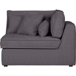 Sofa-Eckelement OTTO HOME, B:130cm H:75cm, grau, 100% Polyester, Polsterelemente, "Enid", Teil eines Modulsofas, fester Sitzkomfort, auch in Breitcord