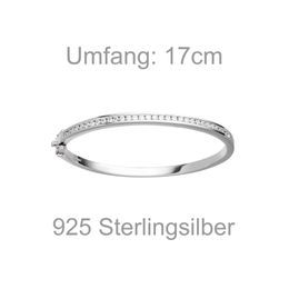 Jobo Damen Armreif "Silberarmreif", Silber 925 (Sterlingsilber)silber 925, Silber 925 (Sterlingsilber), Armb&auml;nder, 925 Silber rhodoniert mit 31