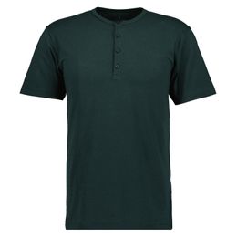 Ragman Herren Henleyshirt, grün, Gr. M, Baumwolle, Shirts