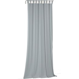 Vorhang WIRTH, B:132cm H:365cm, blau, Baumwolle, Polyester, Wohnzimmer, Gardinen, "Torbole", nach Ma&szlig;