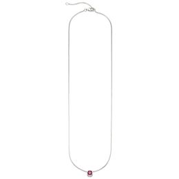 Bruno Banani Damen Kette mit Anh&auml;nger "Schmuck Geschenk Silber 925 Halsschmuck Halskette Schlangenkette Stein", Silber 925 (Sterlingsilber), L: 45,