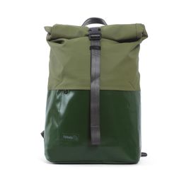 7CLOUDS Laptoprucksack "Kira 7.1", grün, Polyethylen, Tarpaulin, Rucksäcke, mit recyceltem PET