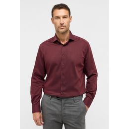 Eterna Herren Langarmhemd "MODERN FIT"bordeaux, Gr. 42, 100% Baumwolle, Hemden, NON IRON (bügelfrei)