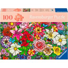 Ravensburger Kinder Puzzle "Feel Well & Puzzle, Blumenfenster", bunt, B:29,5cm H:21,8cm, Puzzles, XL, für Erwachsene, Made in Europe