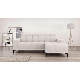 Ecksofa Home Affaire, B:249cm H:111cm T:174cm, beige, 100% Polyester, Wohnzimmer, Sofas, "CAZIE, Designsofa, L-Form, trendige Bubble-Optik", L-Form