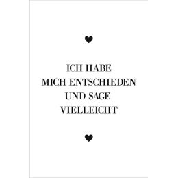 Acrylglasbild queence, B:60cm H:90cm T:2,4cm, schwarz, Acrylglas, Bilder, "Spruch", Fine Art-Print in Galeriequalit&auml;t