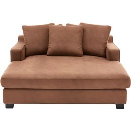 XXL-Sessel, B:158cm H:89cm T:173cm, braun, ATLANTIC HOME COLLECTION, Sessel, "Nobel", Megasessel, Loveseat, inkl. 5 R&uuml;ckenkissen, frei im Raum