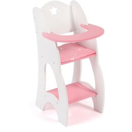 Bayer Chic 2000 CHIC2000 Jungen Puppenhochstuhl "Stars Pink", pink, B:26,5cm H:52cm T:26,5cm, Puppenmöbel