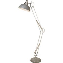 Searchlight Stehlampe "Goliath Task Floor Lamp", grau und chrom, 1, H: 170cm, 1 Stk., Leuchten