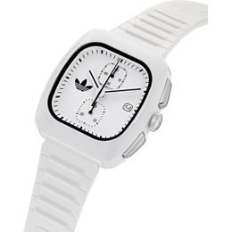 Damen Chronograph "RETRO WAVE TWO CHRONO", wei&szlig;, adidas originals, Armbanduhren, Quarzuhr, Armbanduhr, Herrenuhr, Damenuhr, unisex, Kunststoffarmband