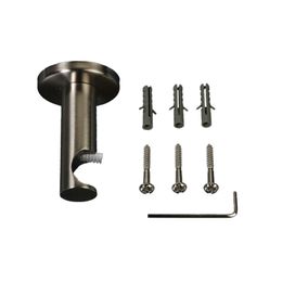 Gardinenstangenhalter Liedeco, &Oslash;:20cm, silber, Gardinenstangenhalterungen