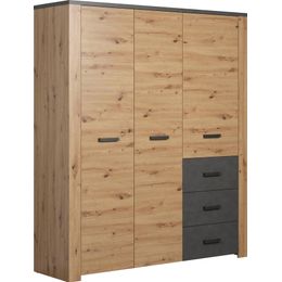 Kleiderschrank Home Affaire, B:171cm H:212cm T:60cm, braun, Schränke, "Ambres"
