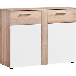 Kommode Procontour, B:100cm H:81cm T:40cm, wei&szlig;, Schlafzimmer, Sideboards, "Trenti BESTSELLER", H&ouml;he 81 cm, mit variabel verstellbaren Einlegeboden
