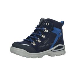 Pepino M&auml;dchen Schn&uuml;rstiefelette "Pepino Stiefelette Veloursleder/Textil", Gr. 23, blau, Textil, Veloursleder, Schuhe