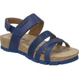 Josef Seibel Damen Sandale "Lucie 03, blau", Gr. 36blau, Obermaterial: 100% Rindsleder Leather cow., Schuhe