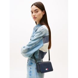 Tommy Jeans Damen Umh&auml;ngetasche "TJW MUST FLAP CROSSOVER", blau, Lederimitat, Taschen, Damen Schultertasche, Minibag mit Tommy-Schmuckemblem