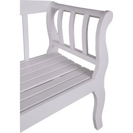 Gartenbank Garden Pleasure, B:175cm H:90cm T:57cm, wei&szlig;, Holz, Outdoor, Sitzb&auml;nke, "ARCADIA"