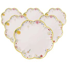 Villeroy & Boch VILLEROY & BOCH Speiseteller "Speiseteller Spring Awakening ø 27 cm 6er Set bunt", bunt, Speiseteller