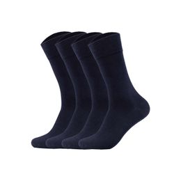 Camano Herren Sneakersocken "Socken 4er Pack", Gr. 39, blau, Obermaterial: 97% Baumwolle CO. 3% Elasthan EL., Socken