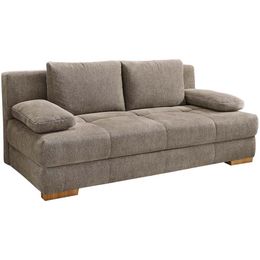 Jockenh&ouml;fer Schlafsofa, B:205cm T:110cm, braun, JOCKENH&Ouml;FER GRUPPE, Korpus: 95% Polyester, 5% Nylon;Kissen: 45% Polyacryl, 24% Viscose, 19% Polyester,