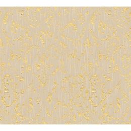 Textiltapete "Metallic Silk", B/L: 0,53m x 10,05m, Rollen: 1, beige, ARCHITECTS PAPER, Tapeten, Ornament Tapete Barock Tapeten Wohnzimmer