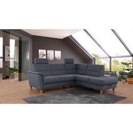 Ecksofa Home Affaire, B:236cm H:89cm T:212cm, grau, 100% Polyester;Struktur (100% Polyester);Luxus-Microfaser in Lederoptik (100% Polyester),