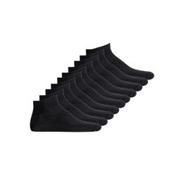 Jack & Jones JACK & JONES Herren Kurzsocken "Socken JACDONGO SOCKS 10 PACK 10er Pack", Gr. 40, schwarz, Obermaterial: 72% Baumwolle CO. 26% Polyester PES. 2%