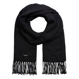 Jack & Jones JACK & JONES Damen Strickschal "JACSOLID WOVEN SCARF NOOS", schwarz, unifarben, Strick, Kunstfaser, Modet&uuml;cher