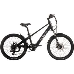 Adore E-Bike "24" Alu Kids Citybike KS-240 Heckmotor 45NM / 10,4Ah Pitch Black matt", 30cm, 24 Zoll (60,96cm), schwarz, Elektrofahrräder