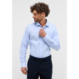 Eterna Herren Langarmhemd "SLIM FIT", blau, Gr. 38, Popeline, 100% Baumwolle, Hemden, NON IRON (b&uuml;gelfrei)