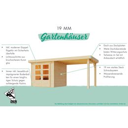 Gartenhaus Karibu, beige, Holzwerkstoff, Gartenh&auml;user, "Schwandorf 3", aus hochwertiger nordischer Fichte