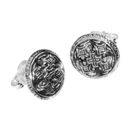 OSTSEE-SCHMUCK Damen Paar Ohrstecker "OSTSEE-SCHMUCK Ohrstecker Hiddensee 13 mm rund", 13mm, Silber 925 (Sterlingsilber), wei&szlig;, Silber 925